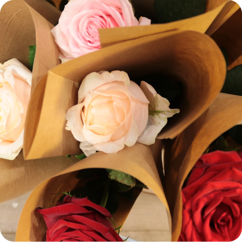 Rose prestige, emballage individuel | Rue Des Fleurs | fleuriste Nancy